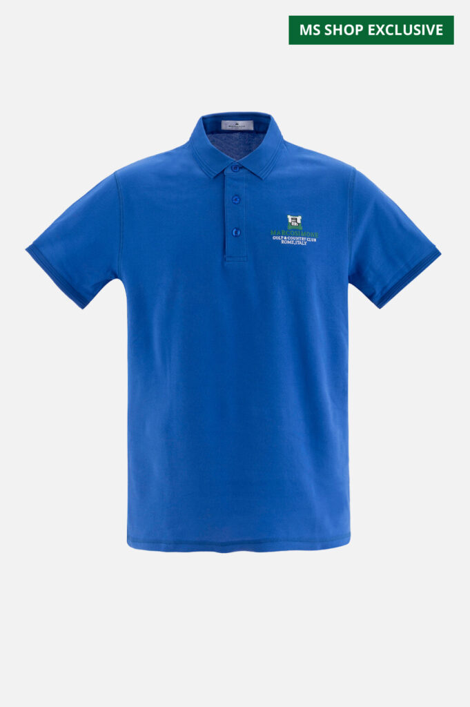 MARCO SIMONE ROYAL BLUE POLO - GOLF MARCO SIMONE